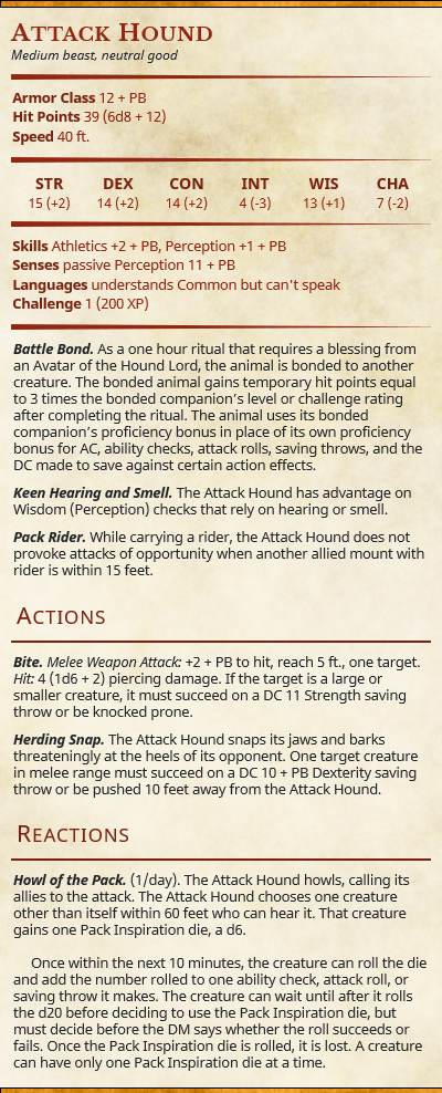 The Hound Lord's Faithful Animal Companions